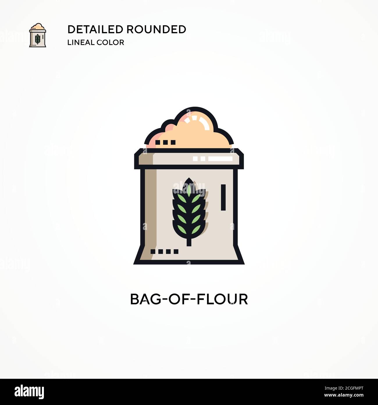 Flour packet Stock Vector Images - Alamy