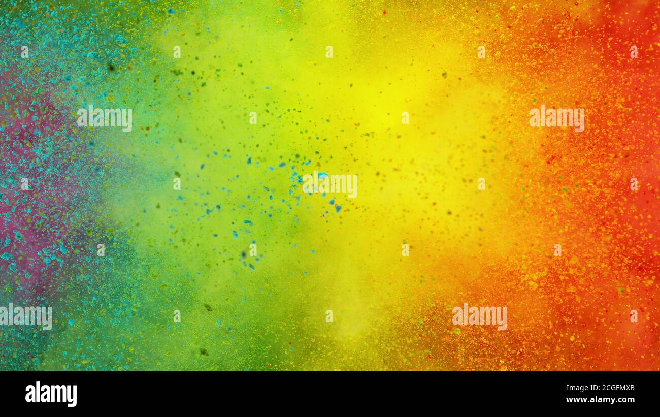 Colorful abstract powder background with color spectrum, vivid colours ...