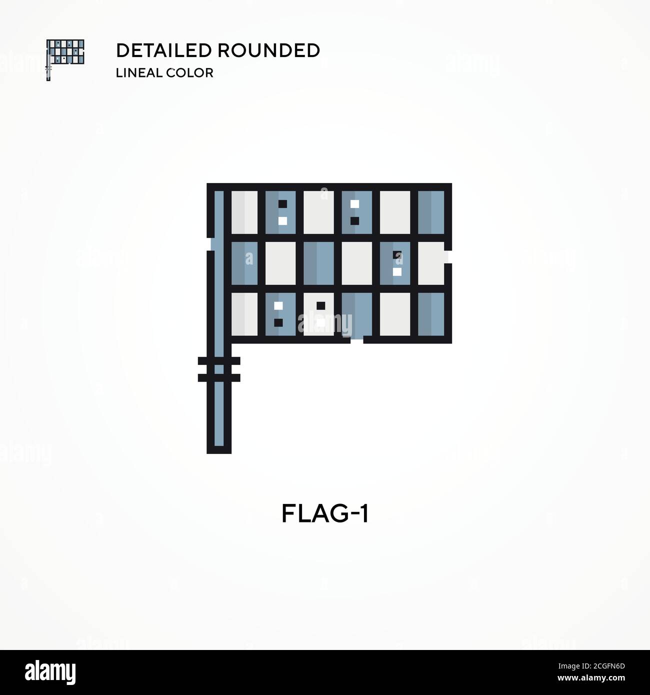 Flag-1 vector icon. Modern vector illustration concepts. Easy to edit ...