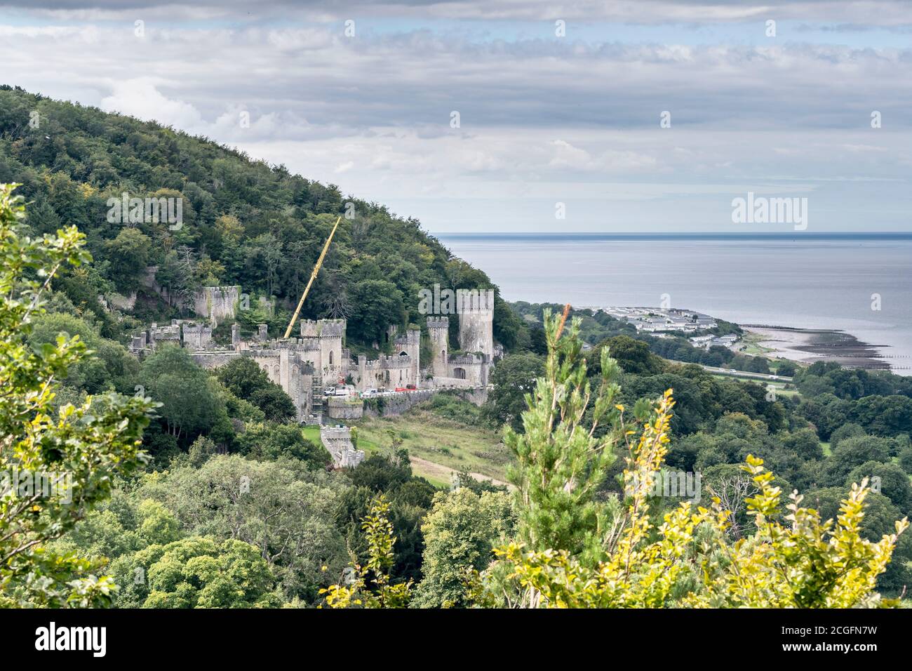 Gwrych Castle Abergele on the North Wales Coast Stock Photo - Alamy