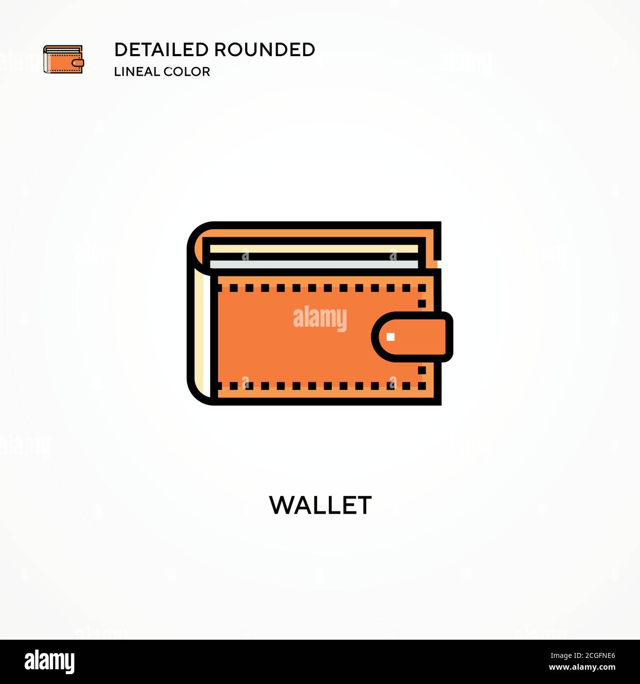 Wallet vector icon. Modern vector illustration concepts. Easy to edit ...