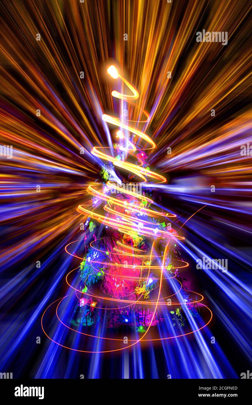 abstract christmas lights explosion as nice background Stock Photo - Alamy