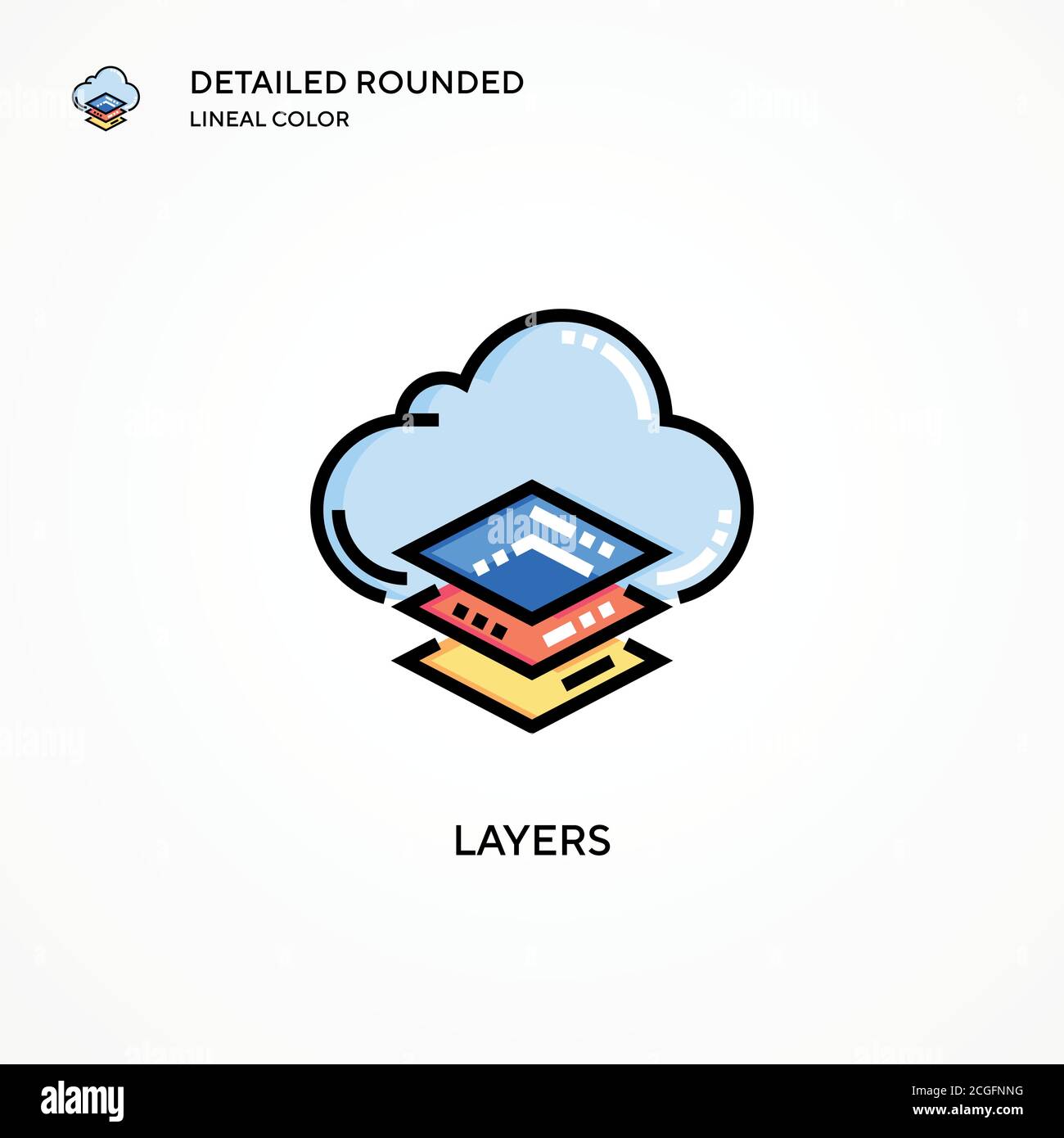 Layers vector icon. Modern vector illustration concepts. Easy to edit ...