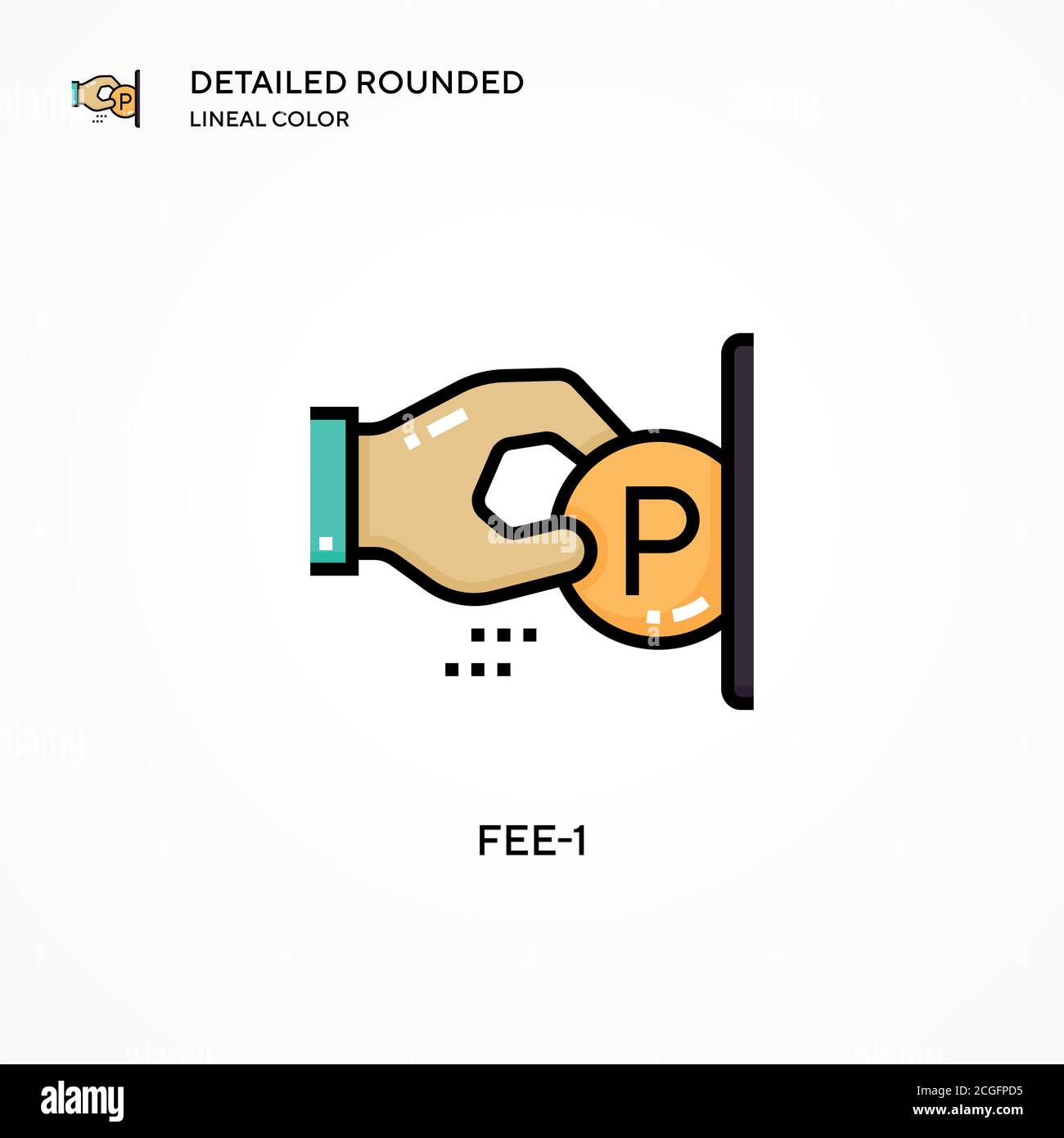 Fee-1 vector icon. Modern vector illustration concepts. Easy to edit ...