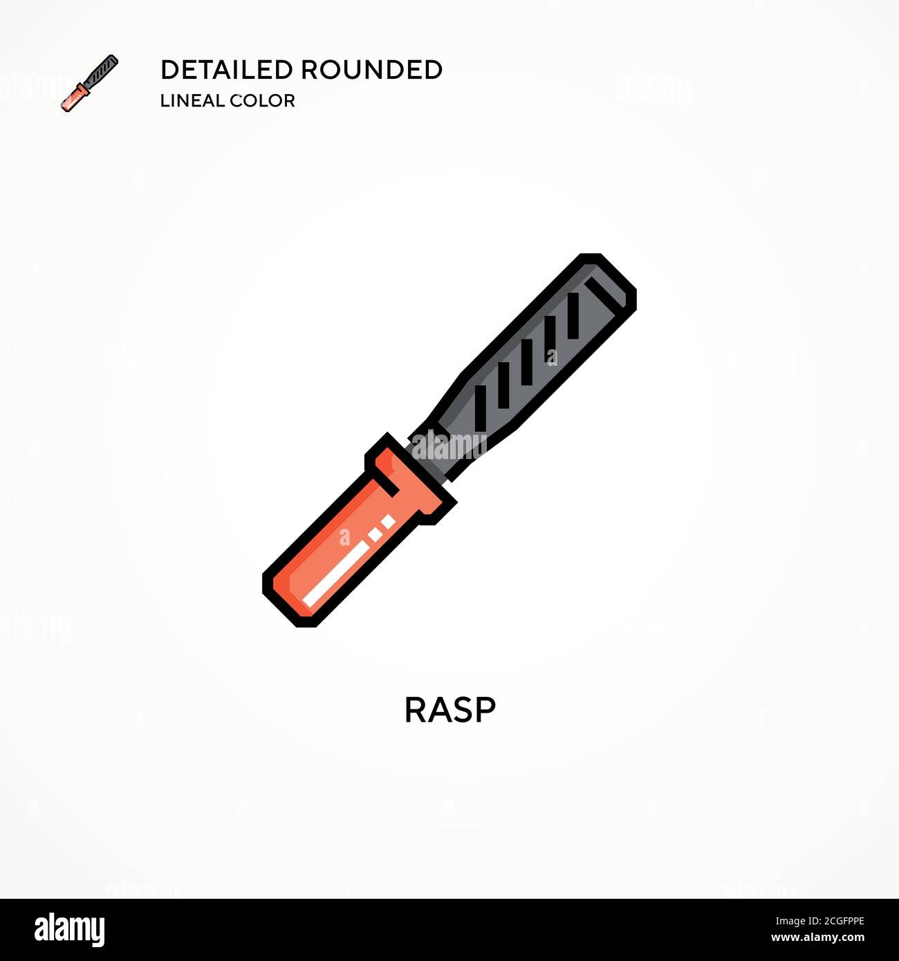Rasp vector icon. Modern vector illustration concepts. Easy to edit and ...