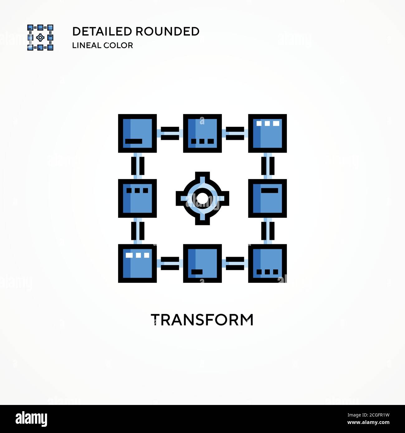 Transform vector icon. Modern vector illustration concepts. Easy to ...