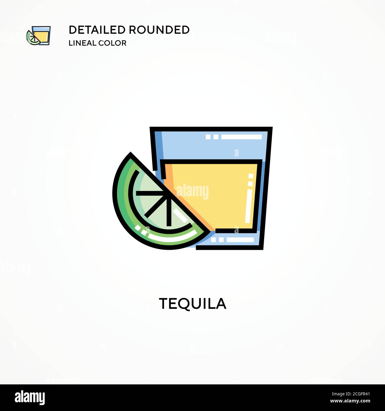 Tequila vector icon. Modern vector illustration concepts. Easy to edit ...