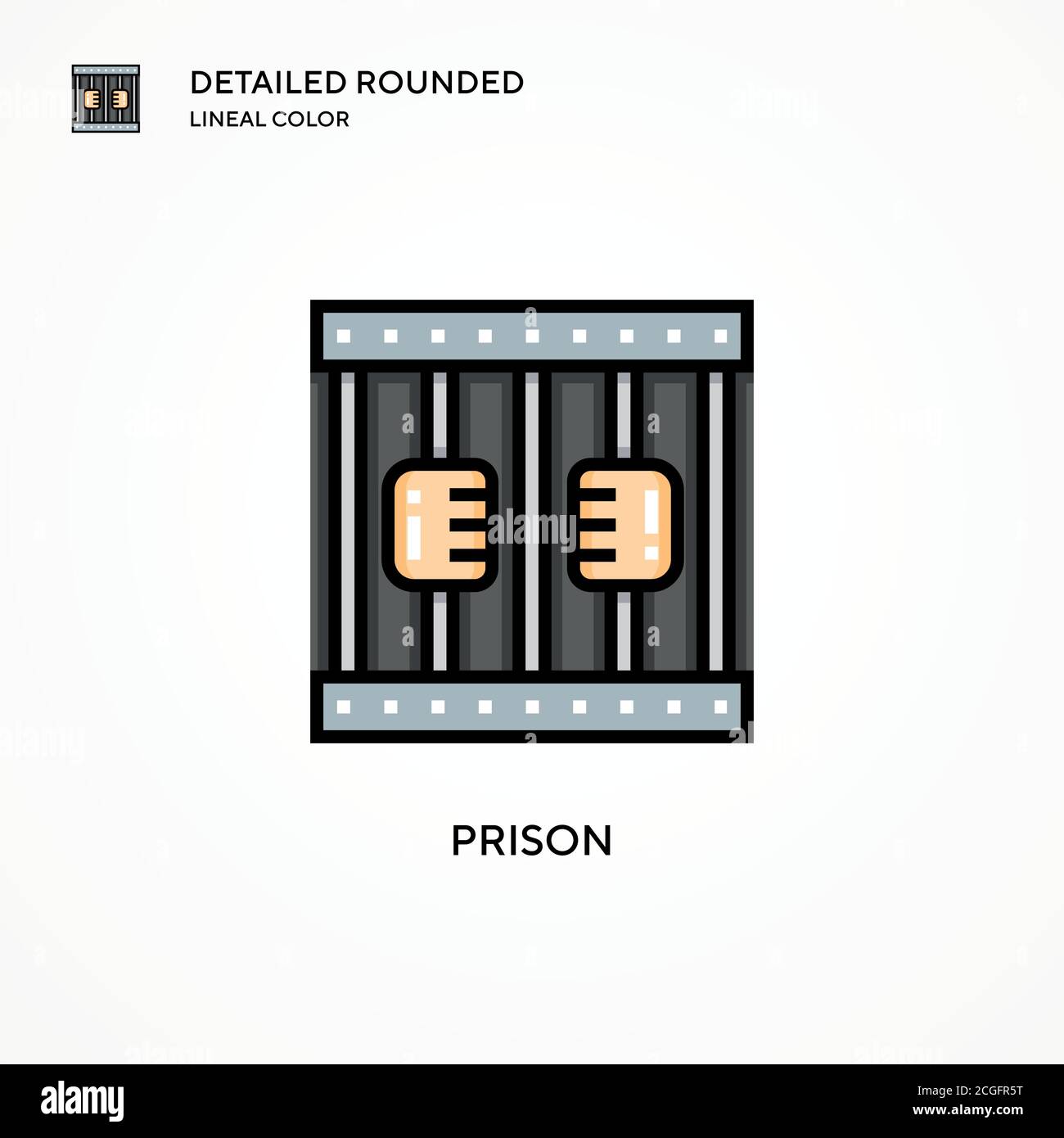 Prison vector icon. Modern vector illustration concepts. Easy to edit ...