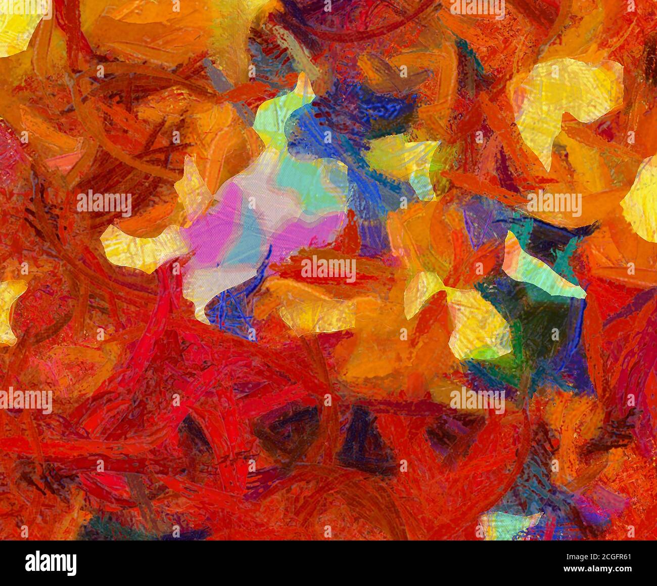 Illustration style background image, various colorful abstract patterns ...