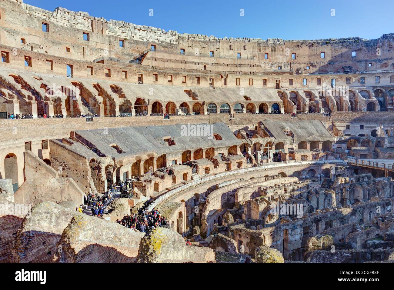 The Colosseum in Rome, Italy. It is the largest amphitheatre ever built ...