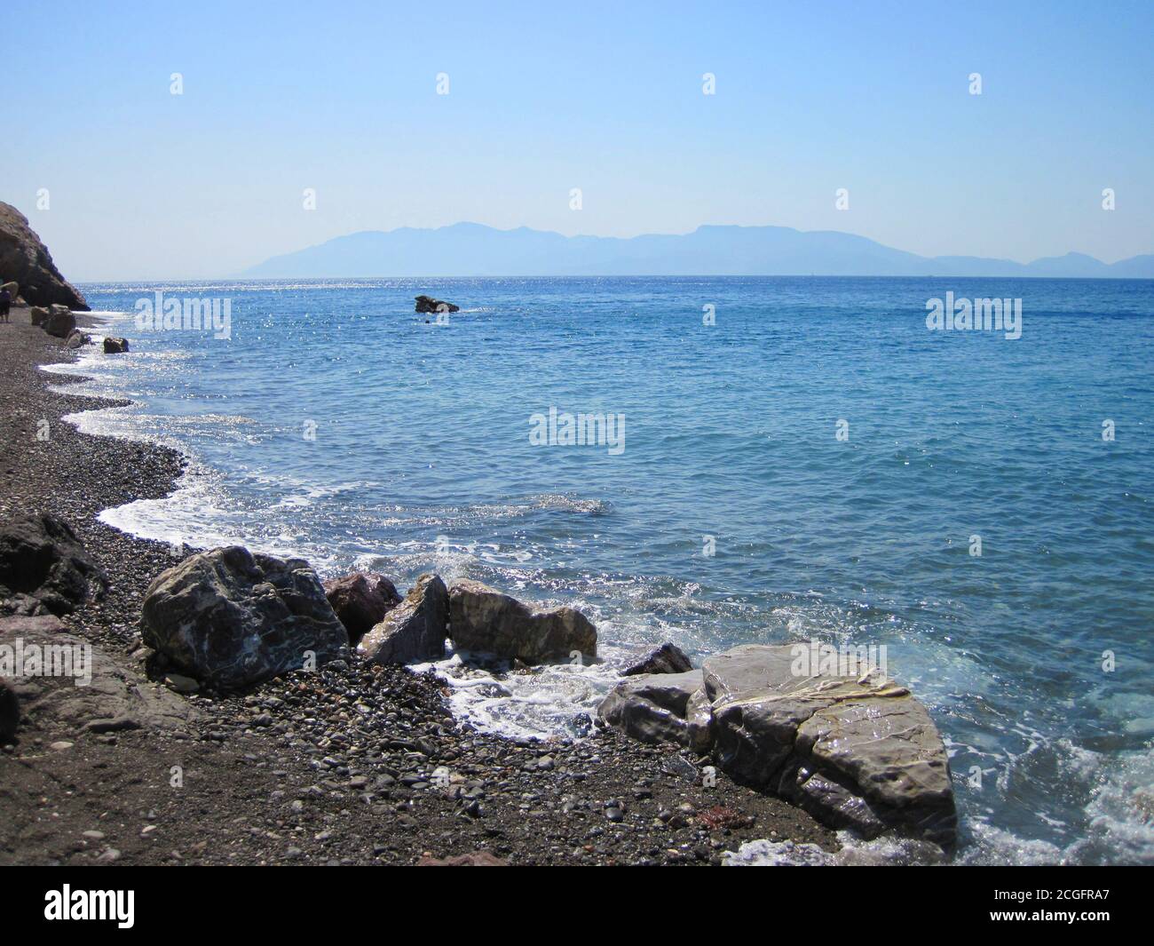 Greece blue sea from the Kos Island Stock Photo - Alamy