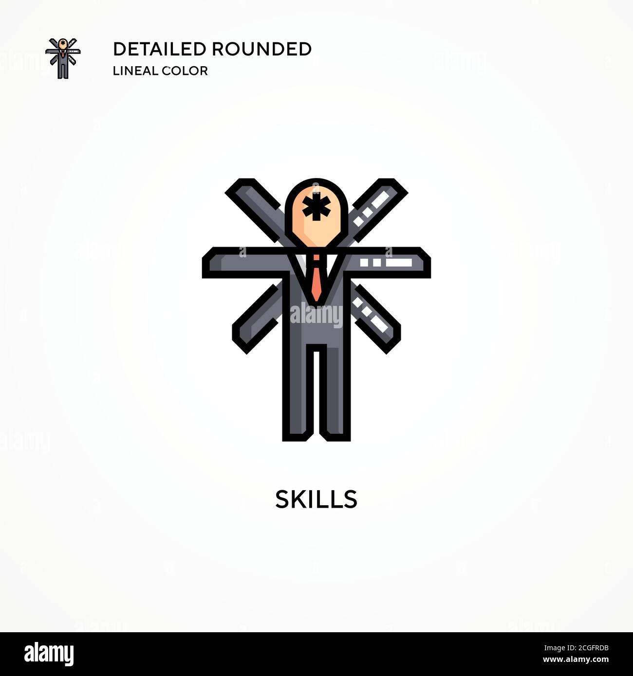Skills vector icon. Modern vector illustration concepts. Easy to edit ...