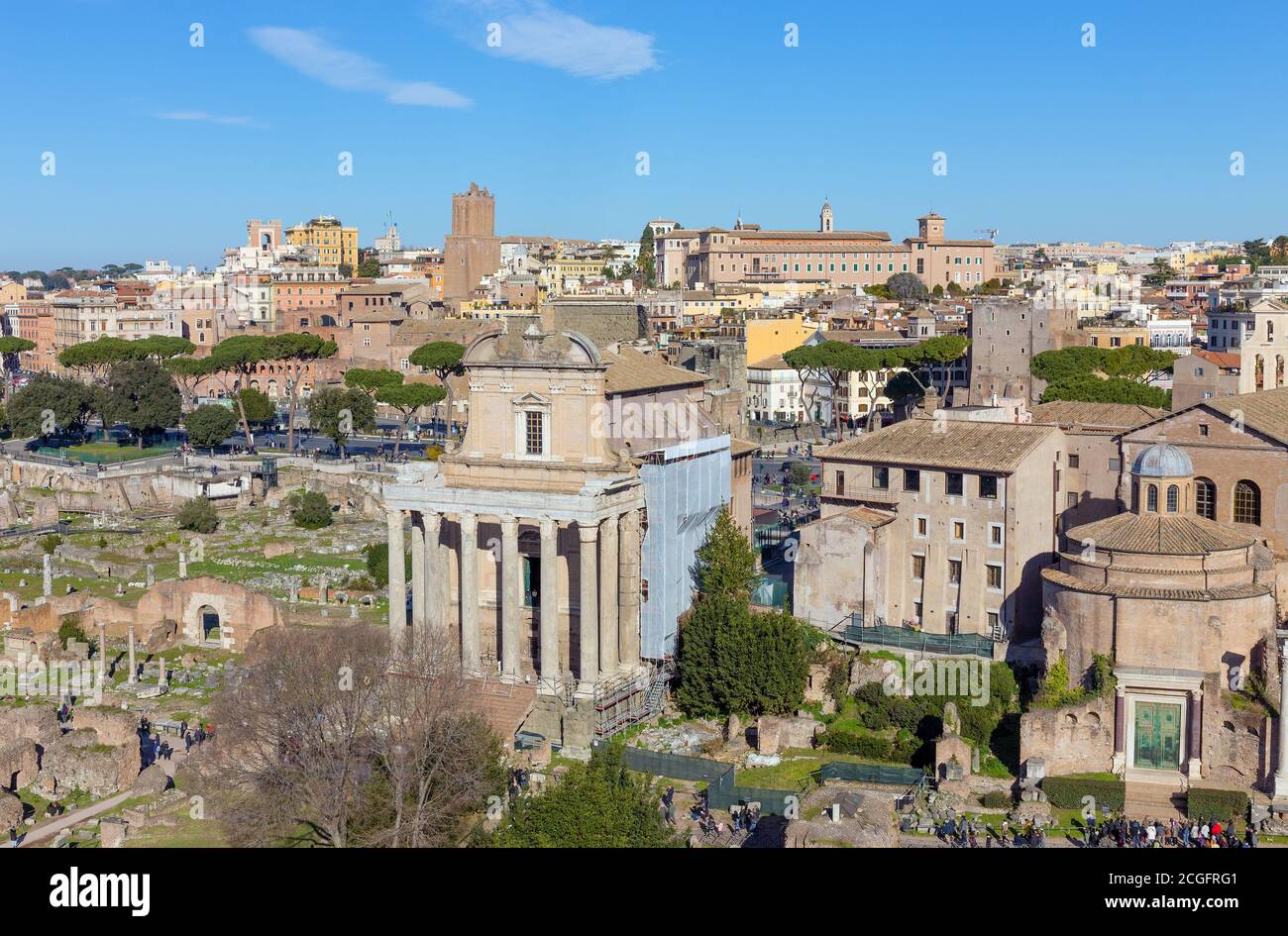 Roman forum panorama hi-res stock photography and images - Alamy