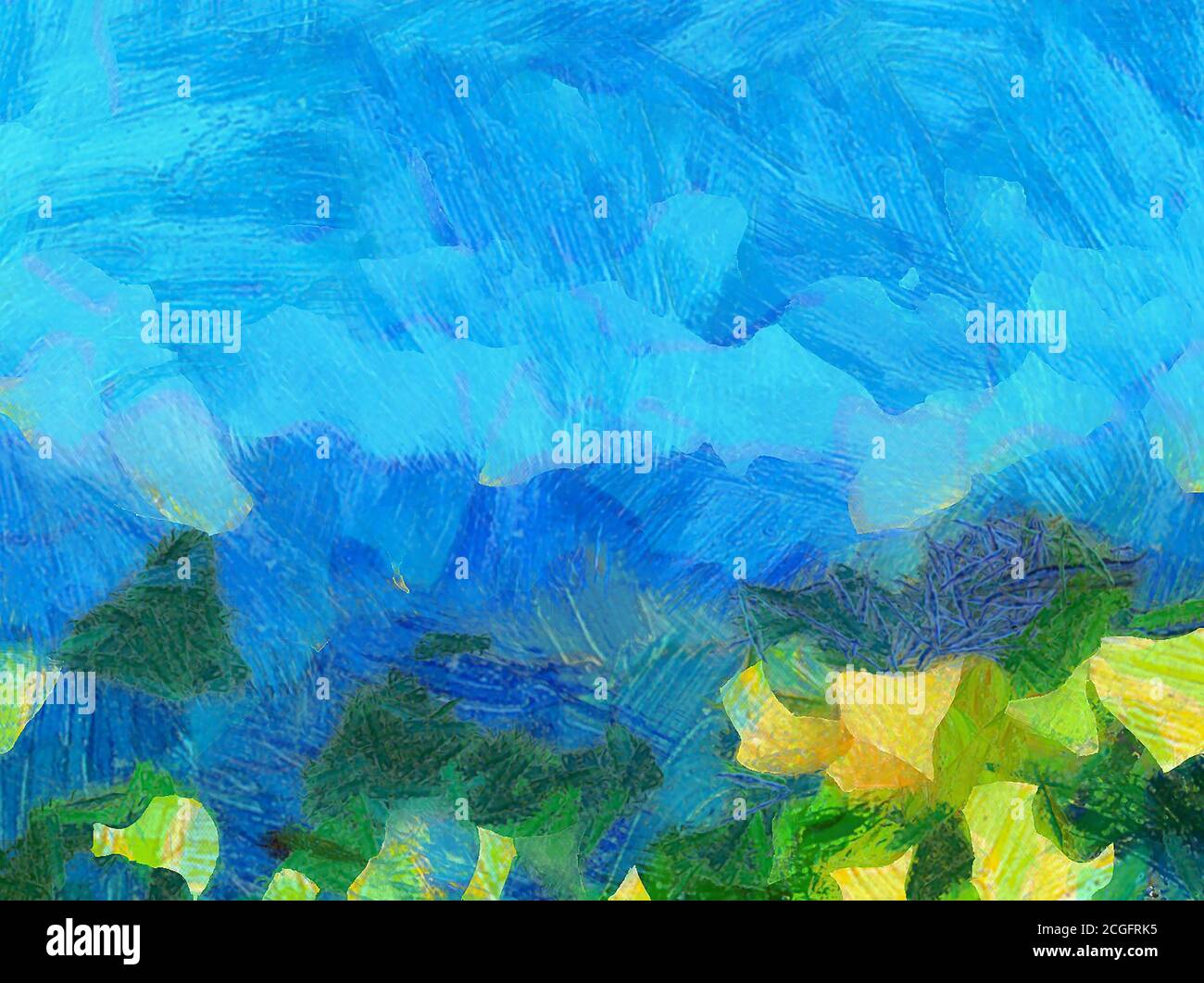 Illustration style background image, various colorful abstract patterns ...