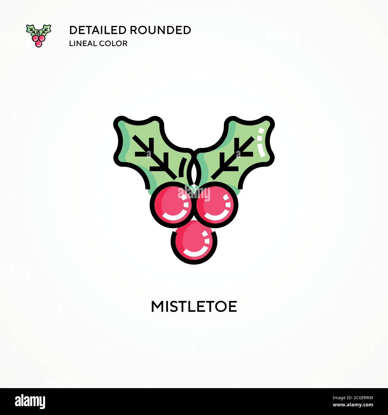 Mistletoe vector icon. Modern vector illustration concepts. Easy to ...