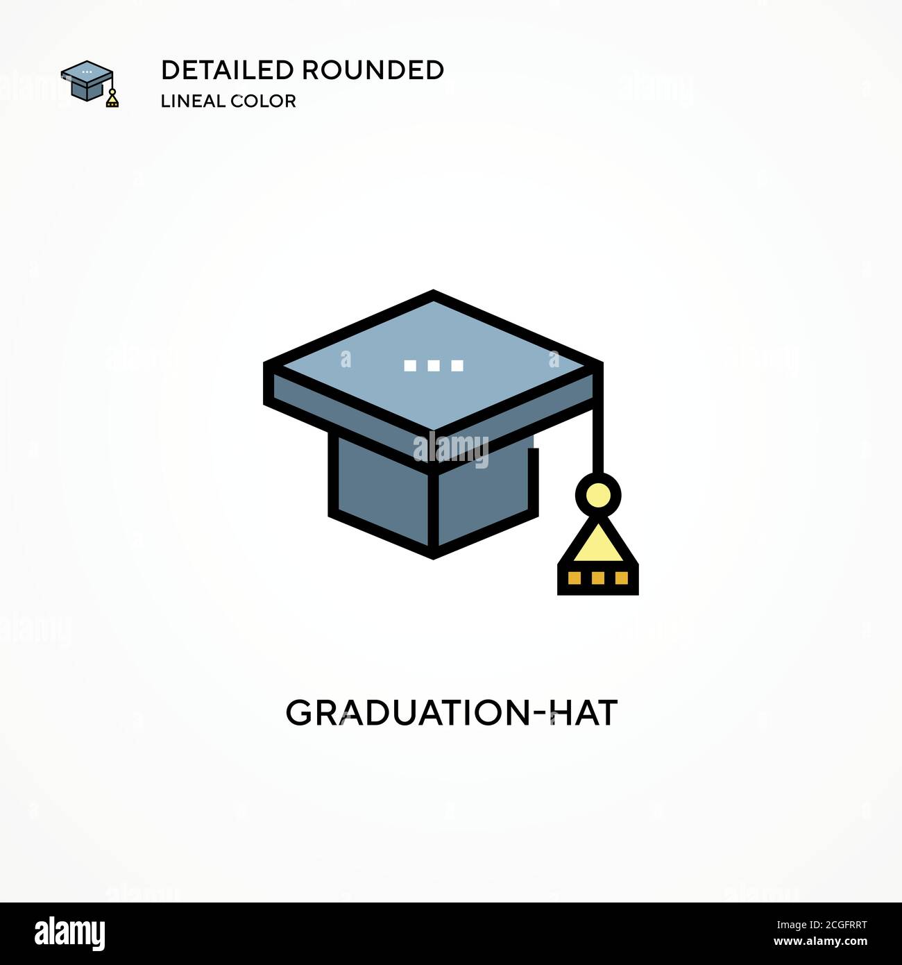 Graduation-hat vector icon. Modern vector illustration concepts. Easy ...