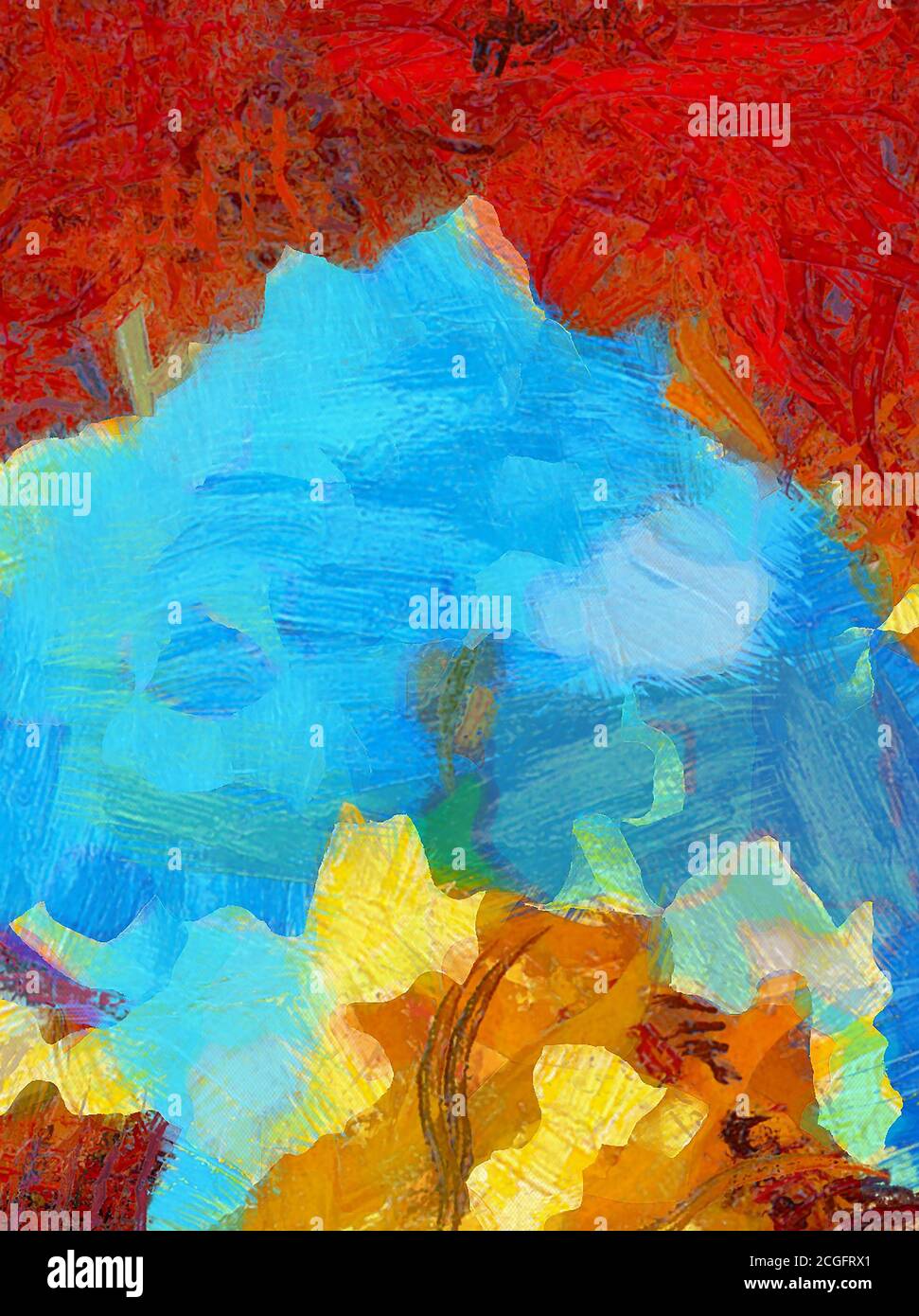 Illustration style background image, various colorful abstract patterns ...