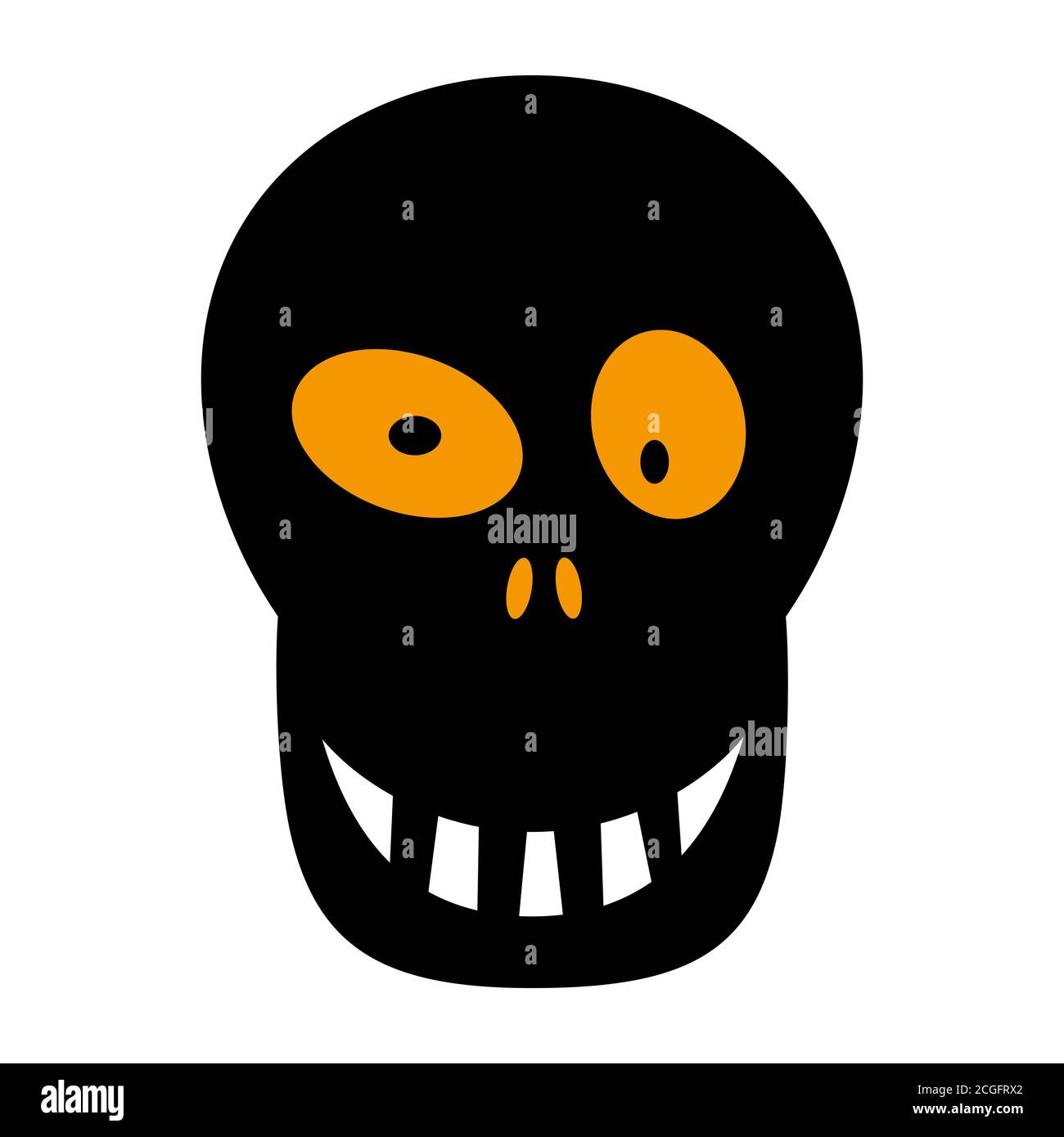 Skull pixel art head skeleton Stock Vector Images - Alamy
