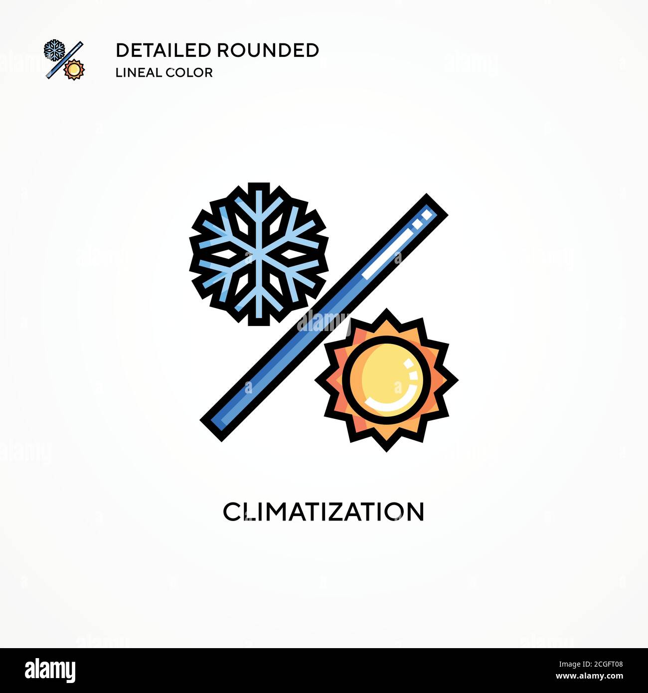 Climatization vector icon. Modern vector illustration concepts. Easy to ...