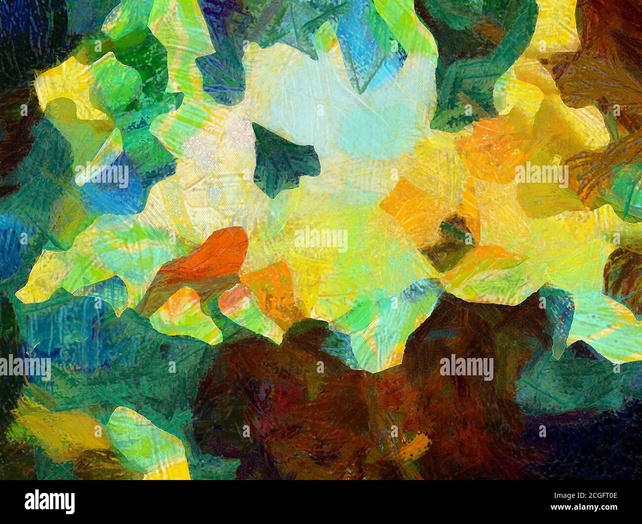 Illustration style background image, various colorful abstract patterns ...