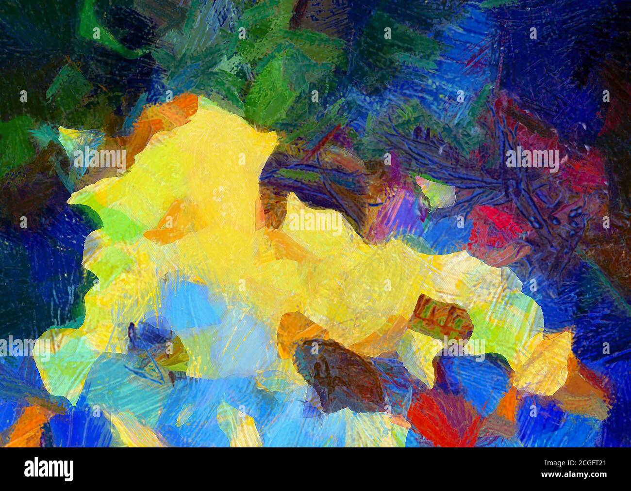 Illustration style background image, various colorful abstract patterns ...