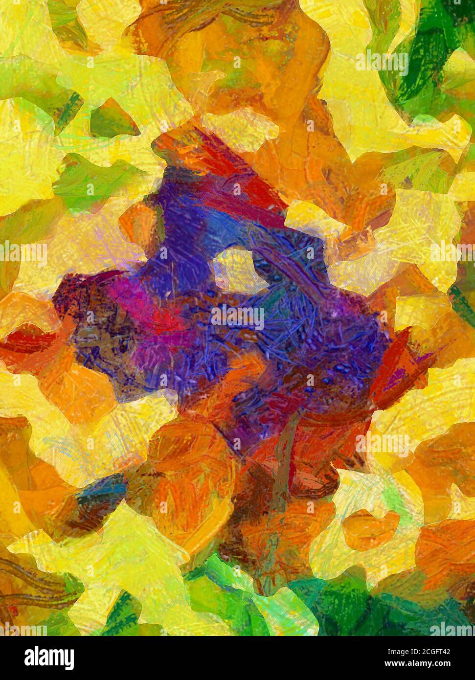 Illustration style background image, various colorful abstract patterns ...