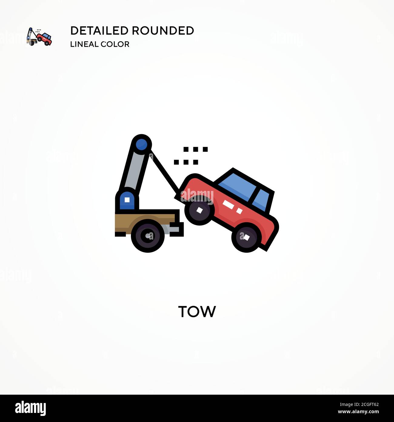 Tow vector icon. Modern vector illustration concepts. Easy to edit and ...