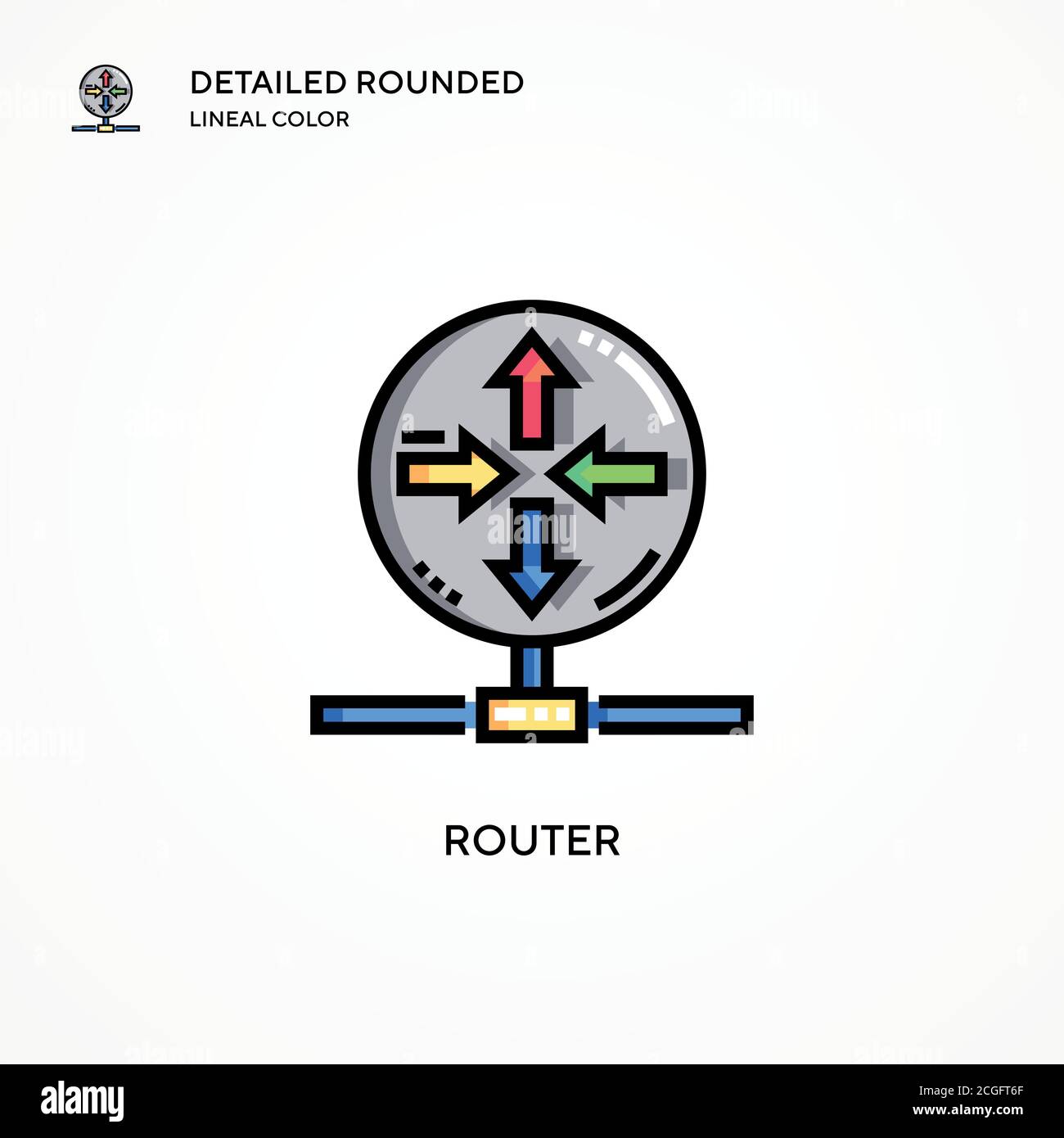 Router vector icon. Modern vector illustration concepts. Easy to edit ...