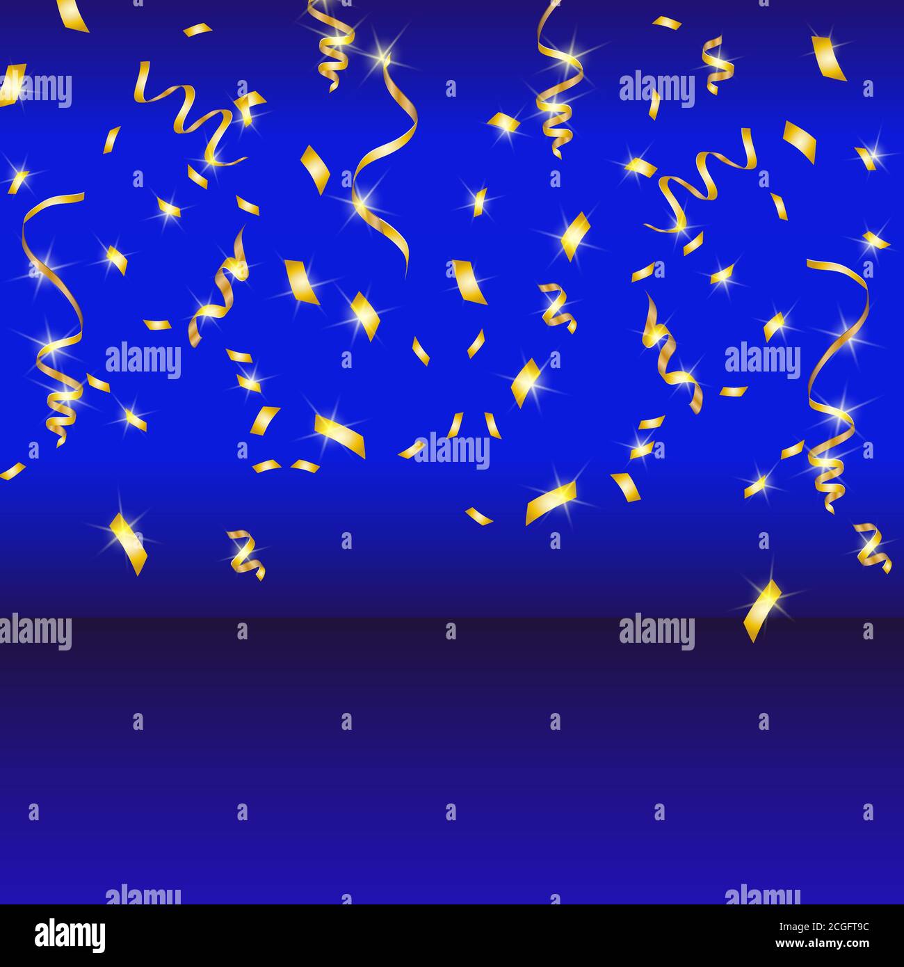 Golden party poppers Stock Vector Images - Alamy