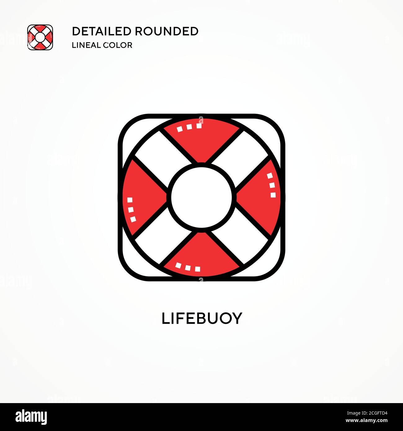 Lifebuoy vector icon. Modern vector illustration concepts. Easy to edit ...