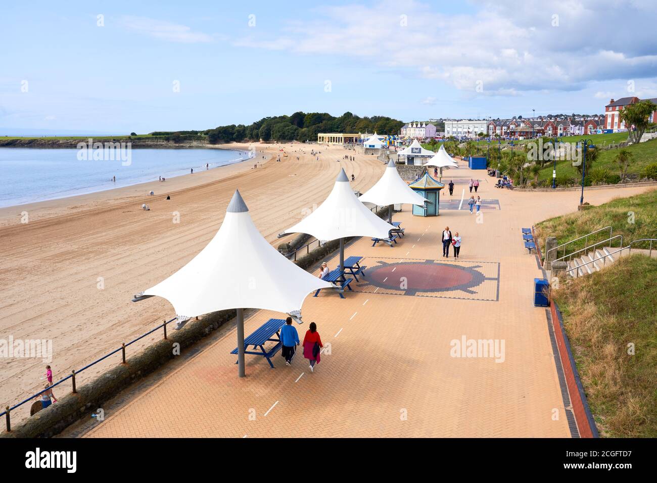 The promenade, Whitmore Bay, Barry Island, South Wales Stock Photo - Alamy