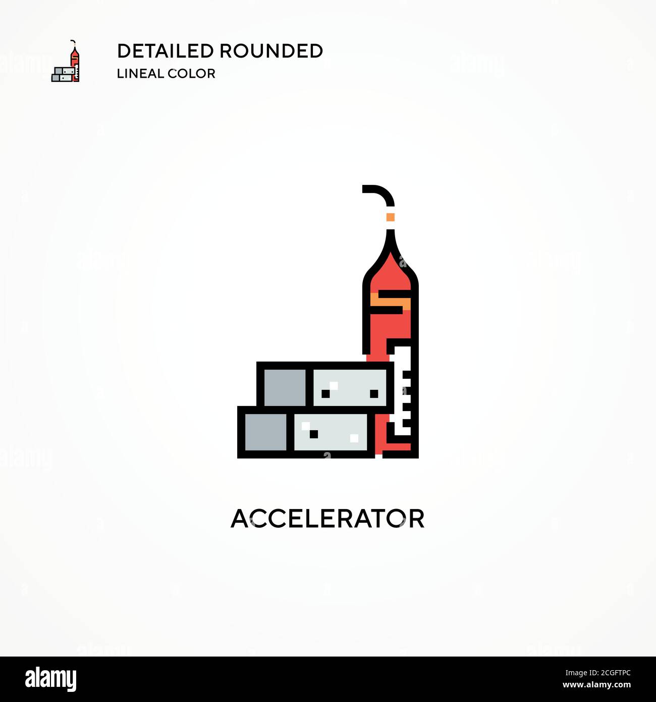 Accelerator vector icon. Modern vector illustration concepts. Easy to ...