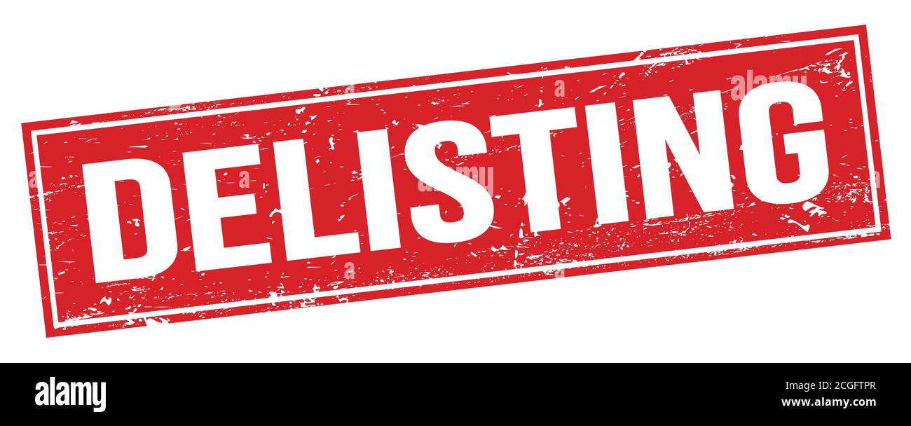 Delisting stamp hi-res stock photography and images - Alamy