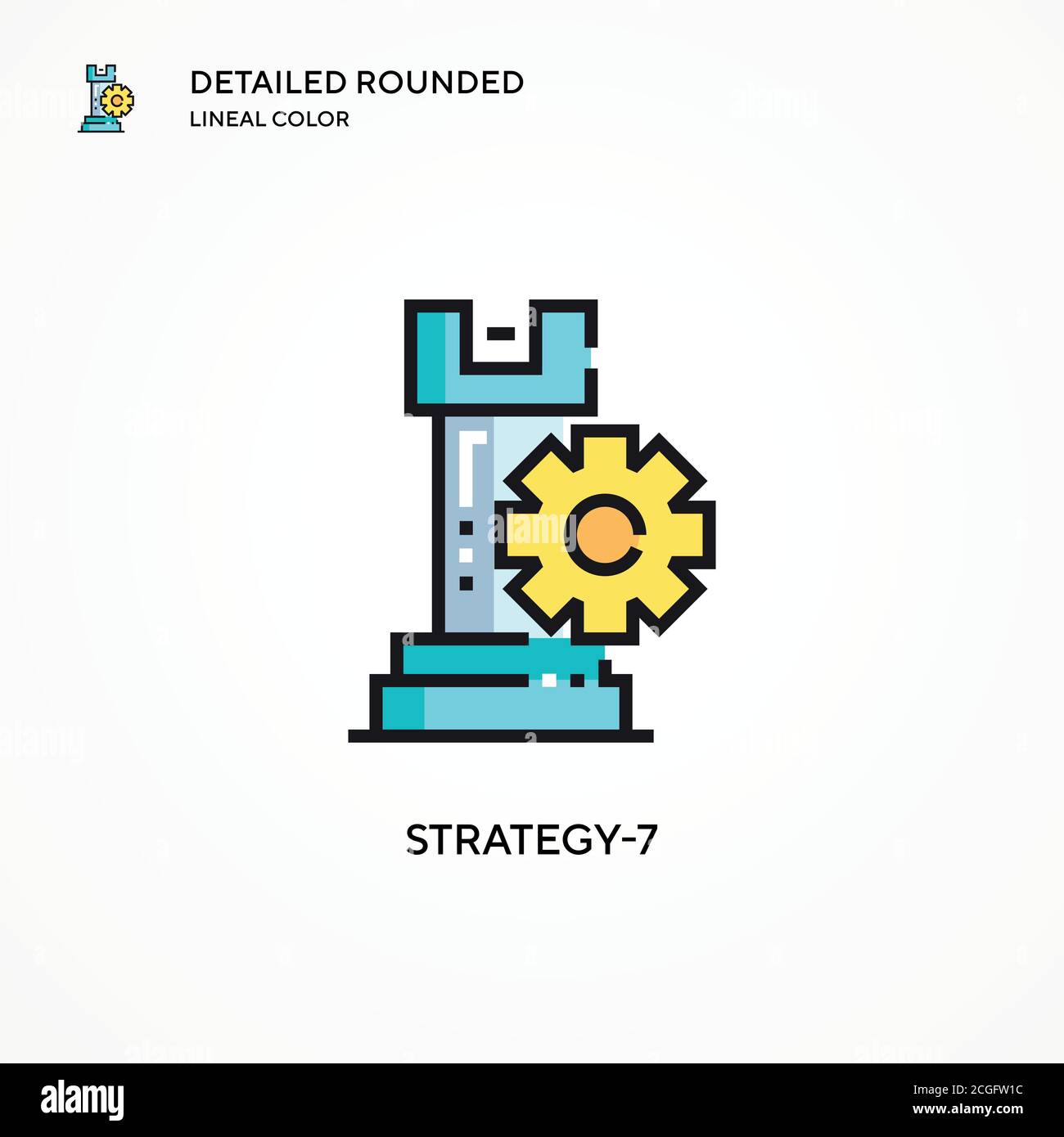 Strategy-7 vector icon. Modern vector illustration concepts. Easy to ...
