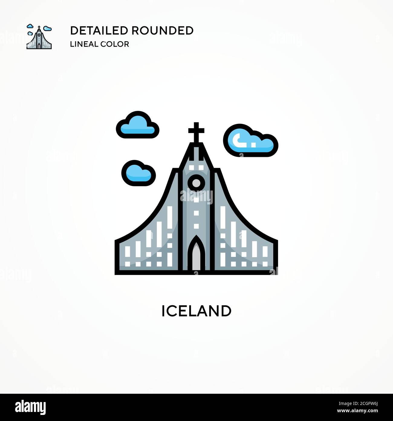 Icelandic snow scene Stock Vector Images - Alamy