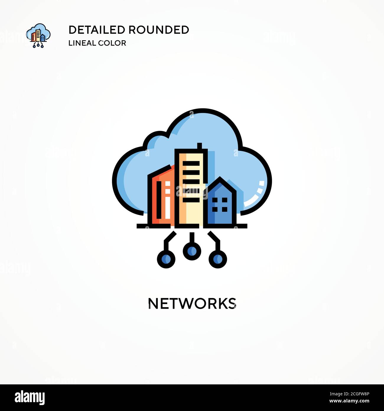 Networks vector icon. Modern vector illustration concepts. Easy to edit ...