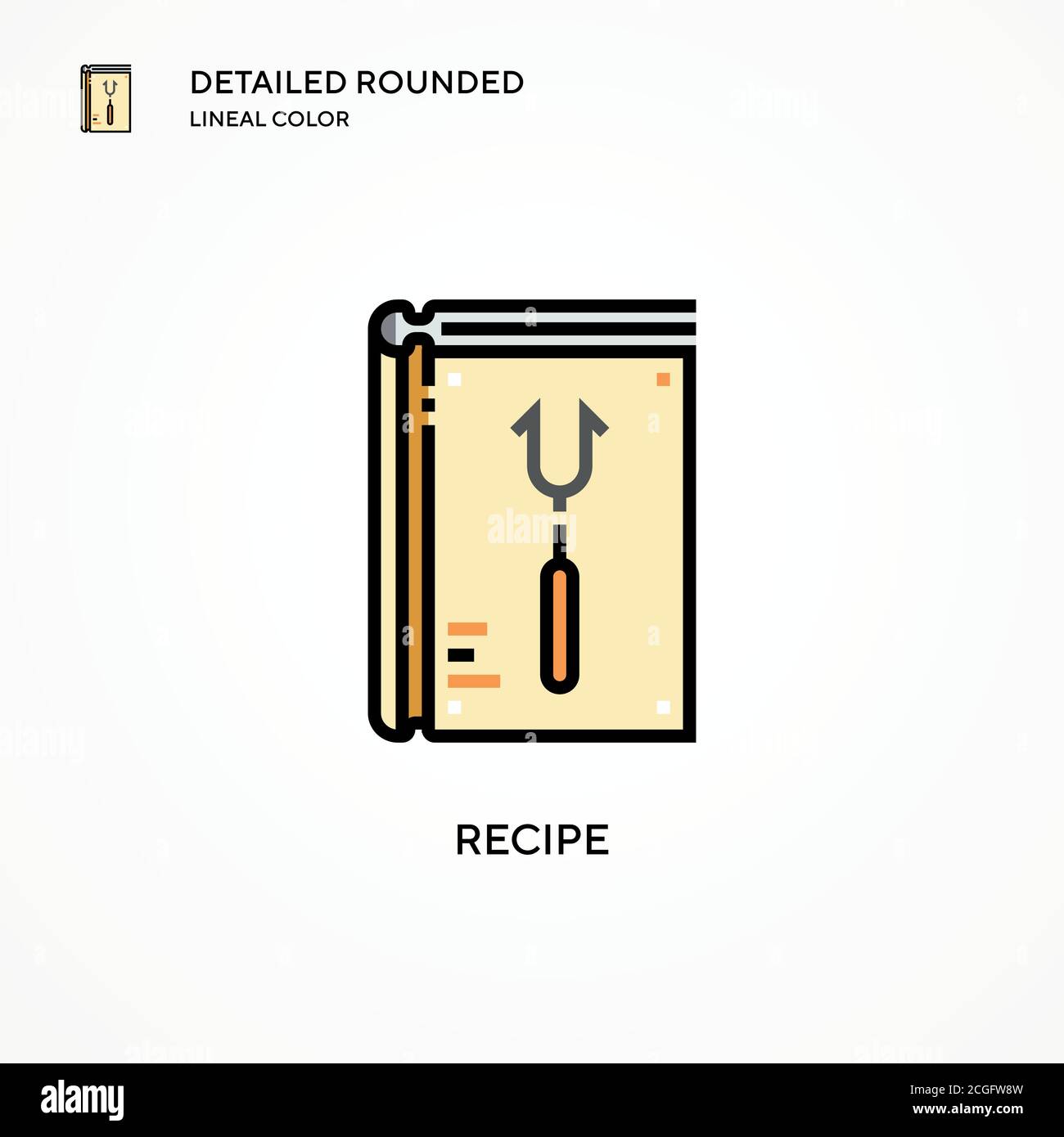 Recipe vector icon. Modern vector illustration concepts. Easy to edit ...