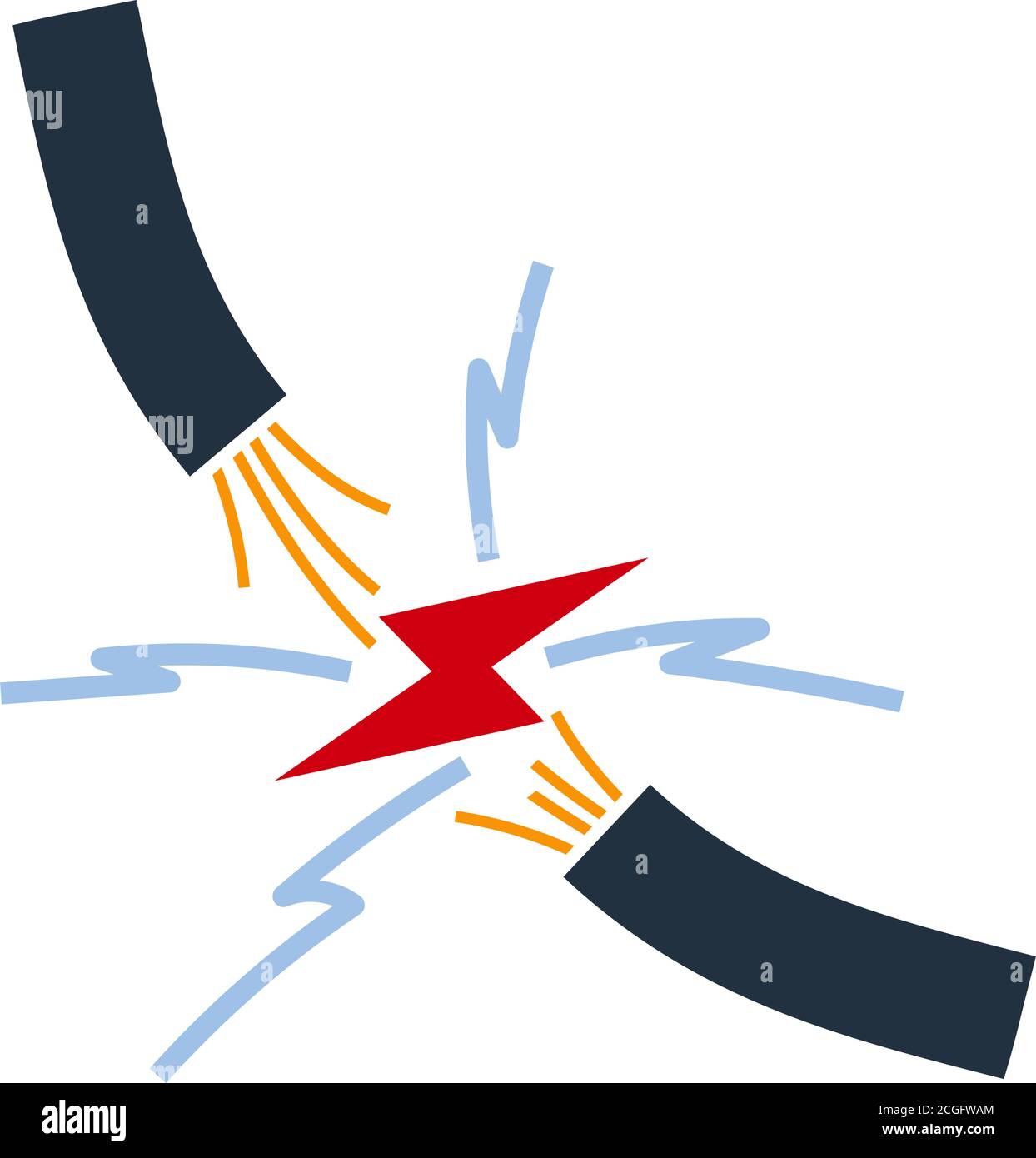 Icon Of Wire. Flat Color Design. Vector Illustration Stock Vector Image ...