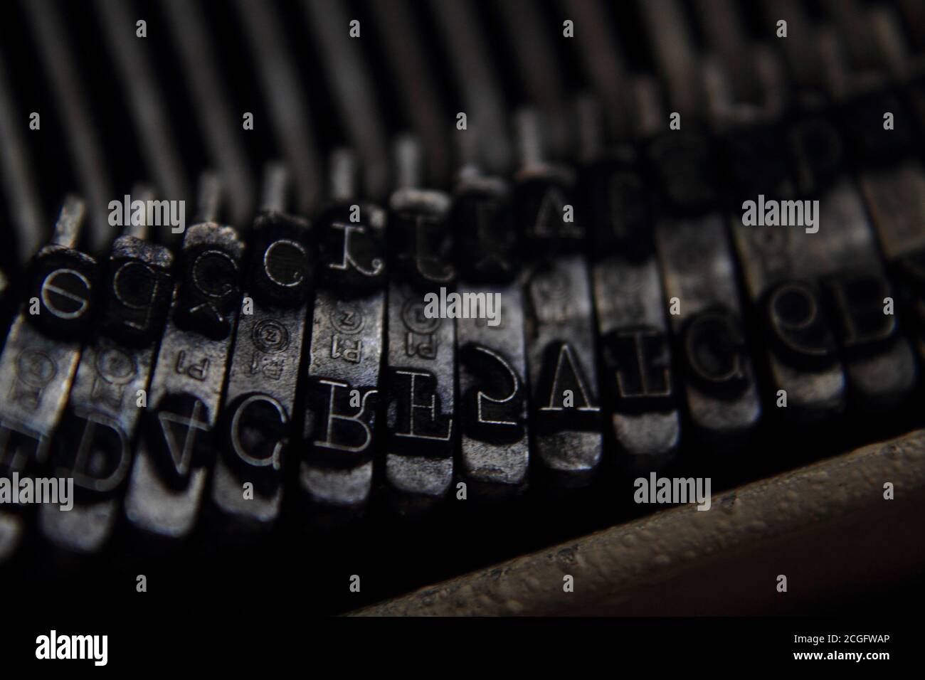 old typing machine as nice technology background Stock Photo - Alamy