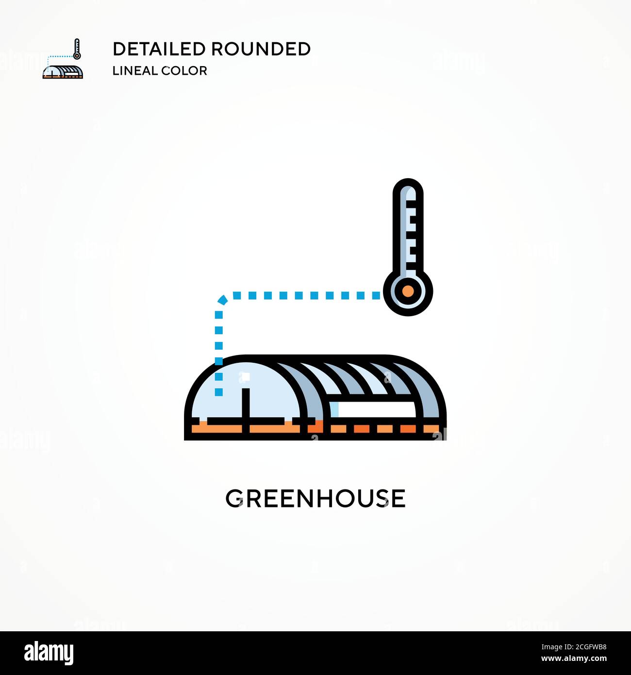 Greenhouse vector icon. Modern vector illustration concepts. Easy to ...
