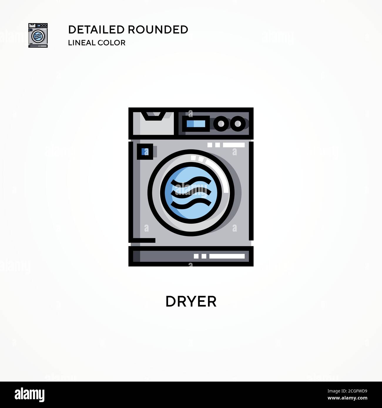 Dryer vector icon. Modern vector illustration concepts. Easy to edit ...