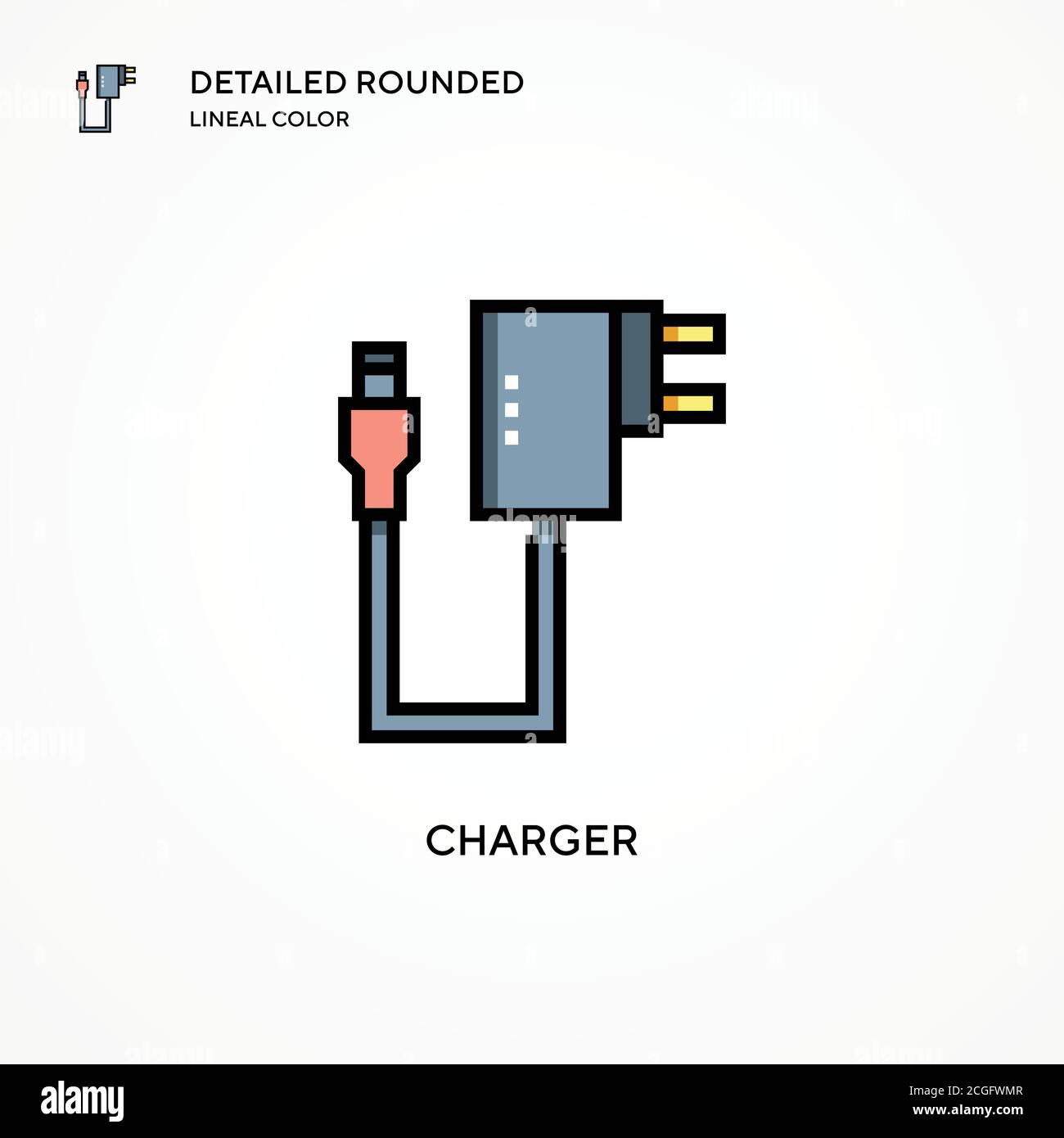 Charger vector icon. Modern vector illustration concepts. Easy to edit ...
