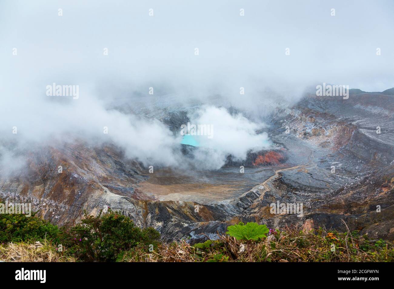 Poás Volcano National Park, Alajuela Region, Costa Rica, Central ...