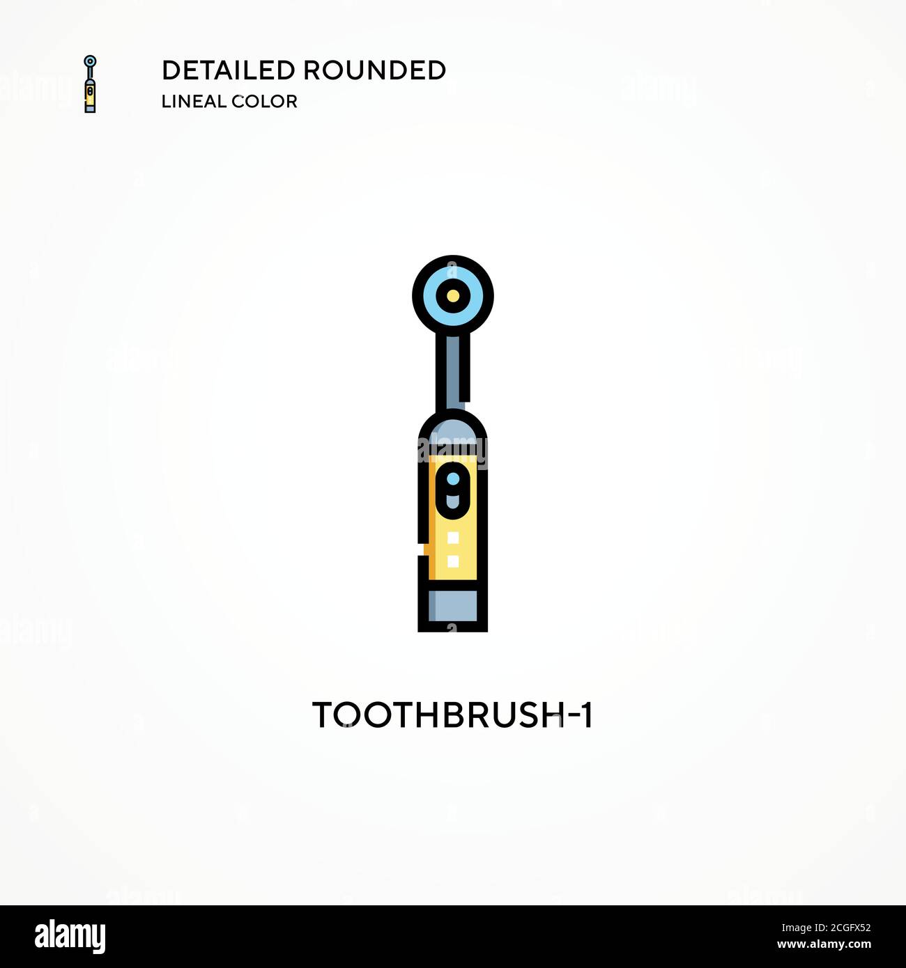 Toothbrush-1 vector icon. Modern vector illustration concepts. Easy to ...