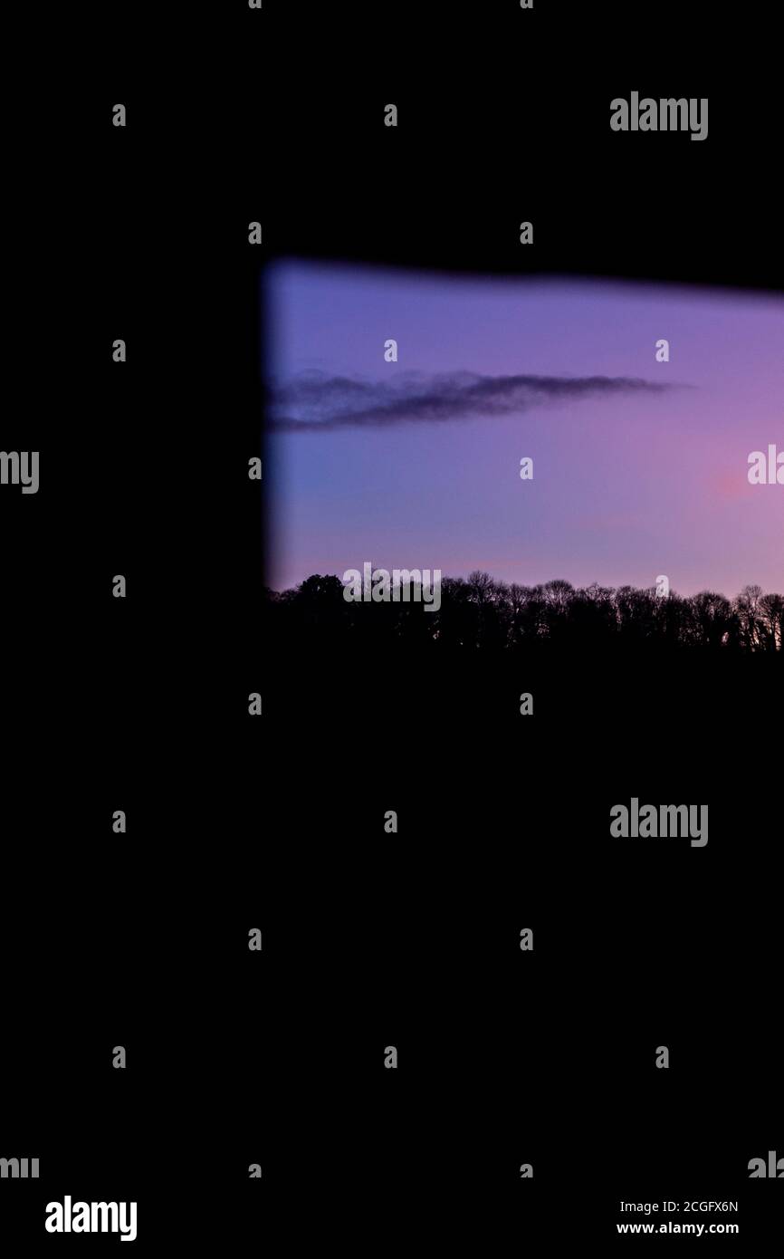 Night sky through window hi-res stock photography and images - Alamy