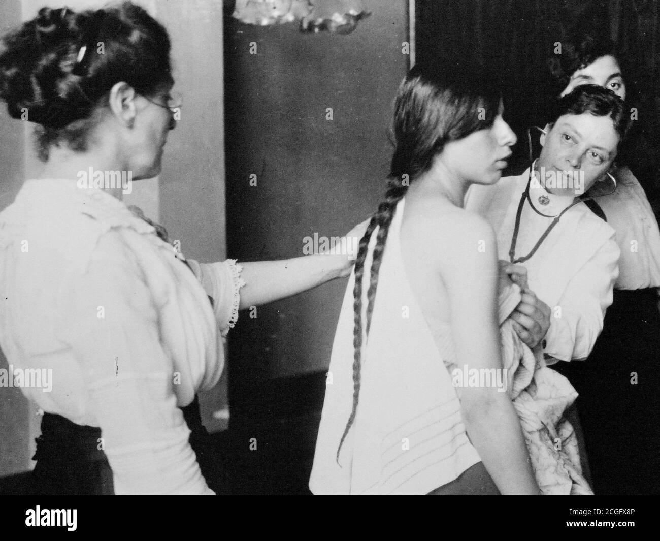 THE FACES OF MIGRANTS INSIDE THE NATIONAL MUSEUM OF IMMIGRATION Stock ...