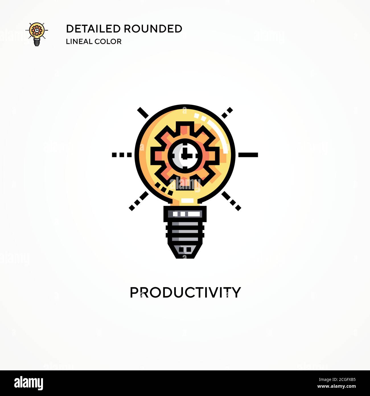 Productivity vector icon. Modern vector illustration concepts. Easy to ...