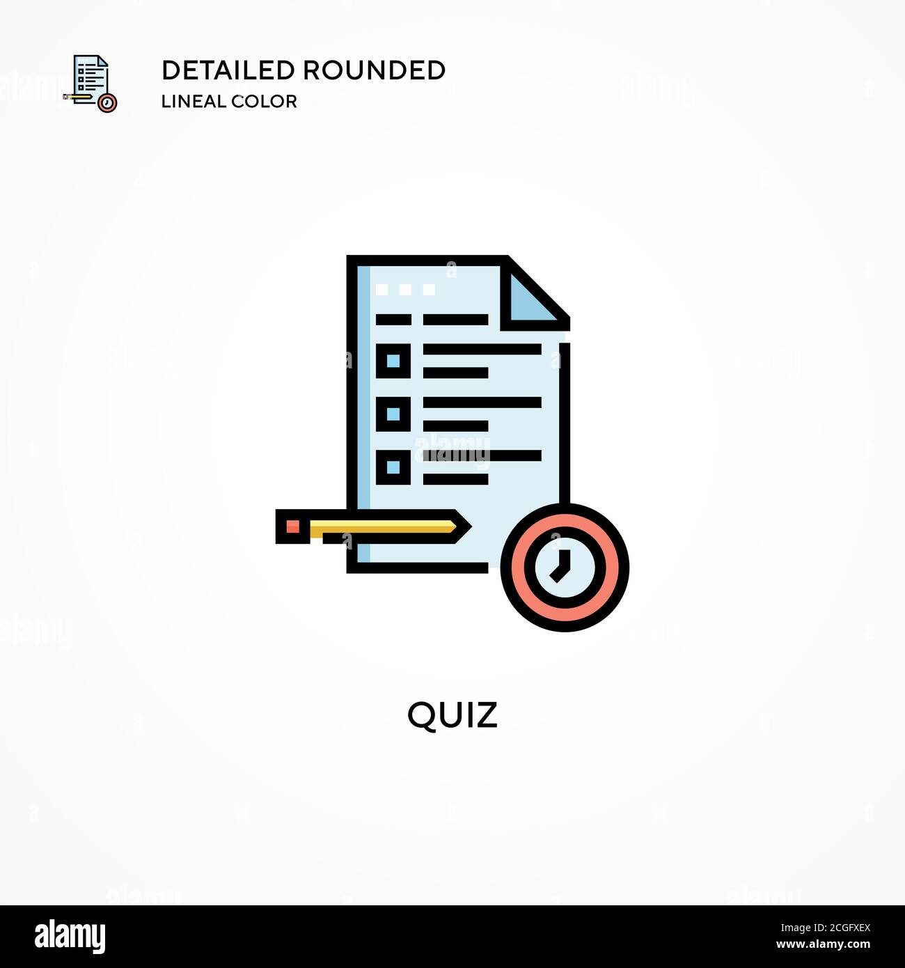 Quiz vector icon. Modern vector illustration concepts. Easy to edit and ...