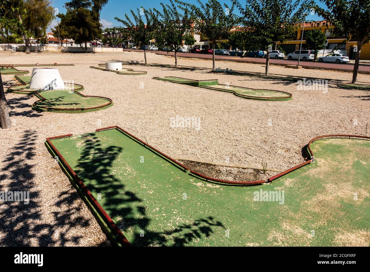 crazy golf course Stock Photo - Alamy