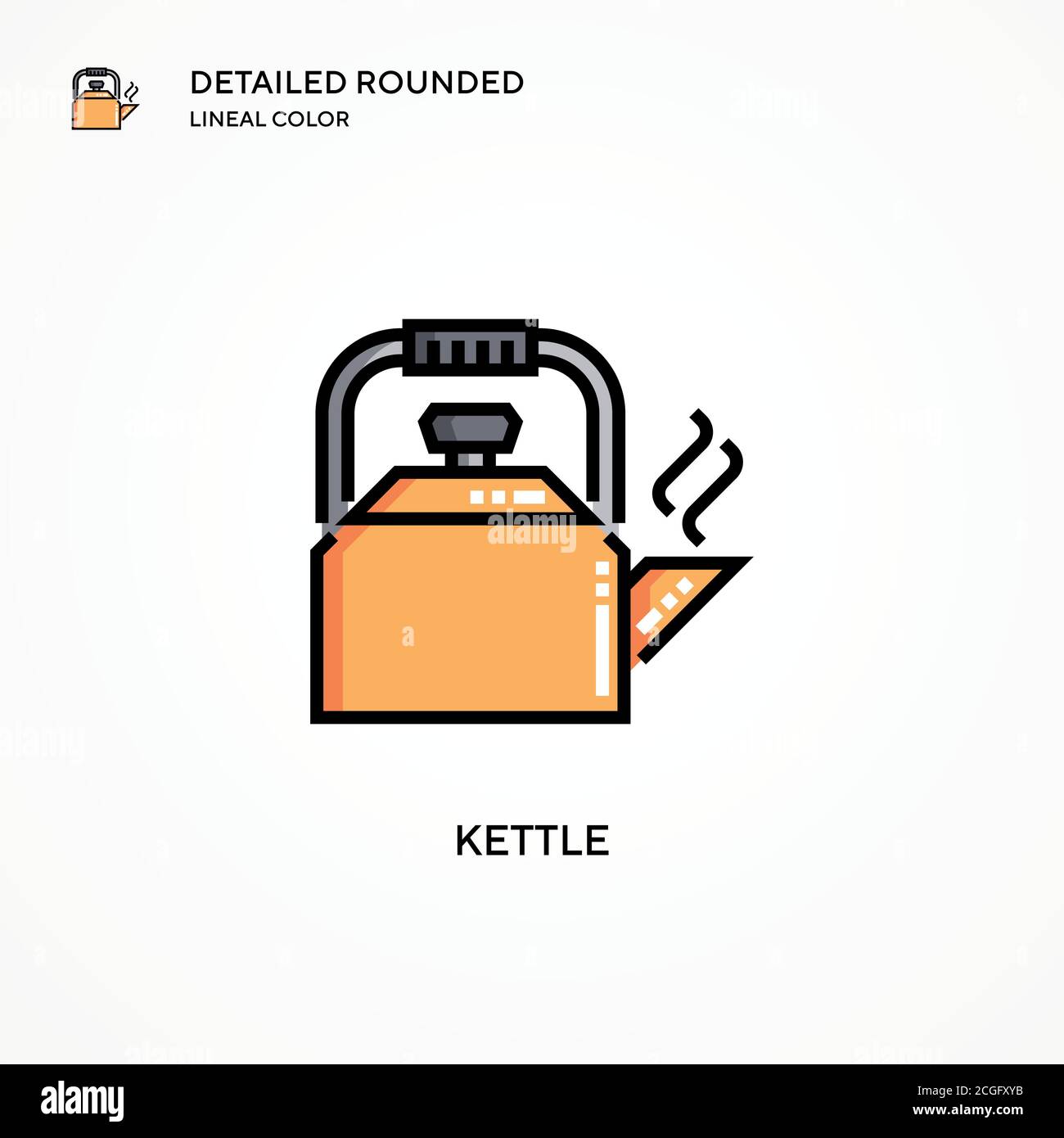 Kettle vector icon. Modern vector illustration concepts. Easy to edit ...